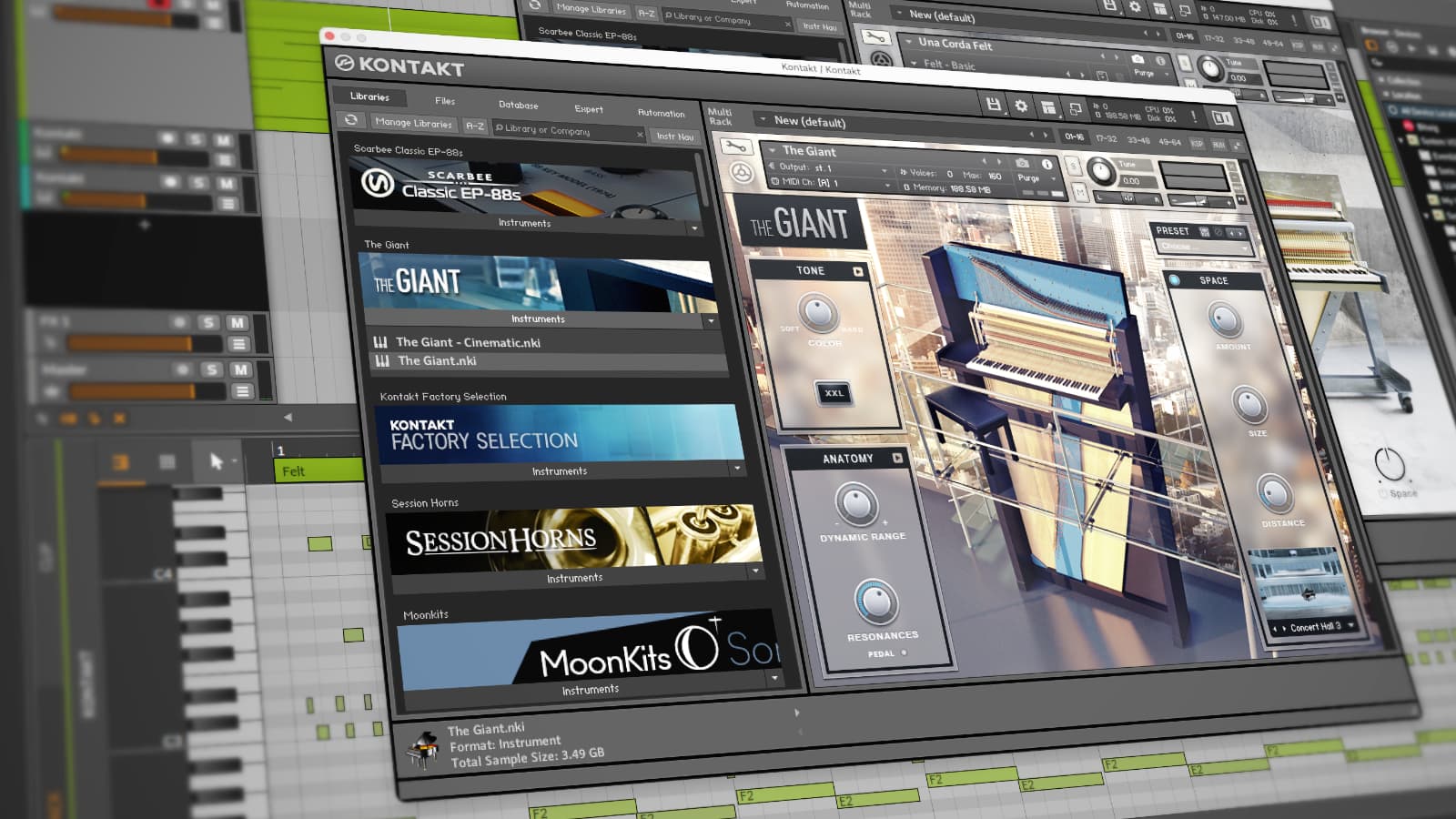 Test: Native Instruments The Giant - XXL Upright Piano-VST
